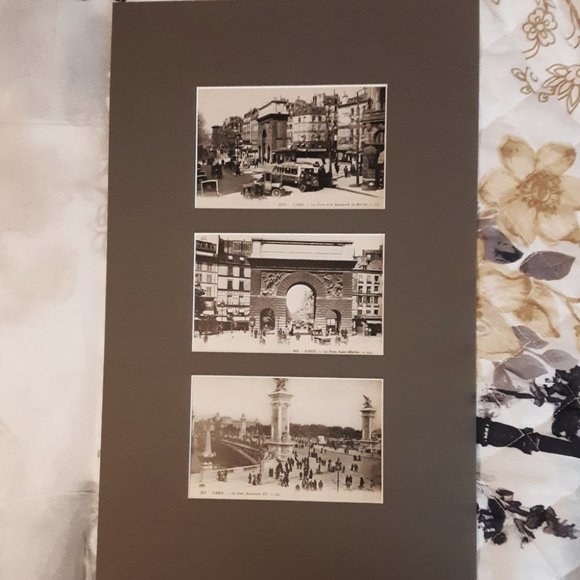 Art | Paris Vitage Postcards Etruscan Bronze Acid Free Mat Acid Free ...
